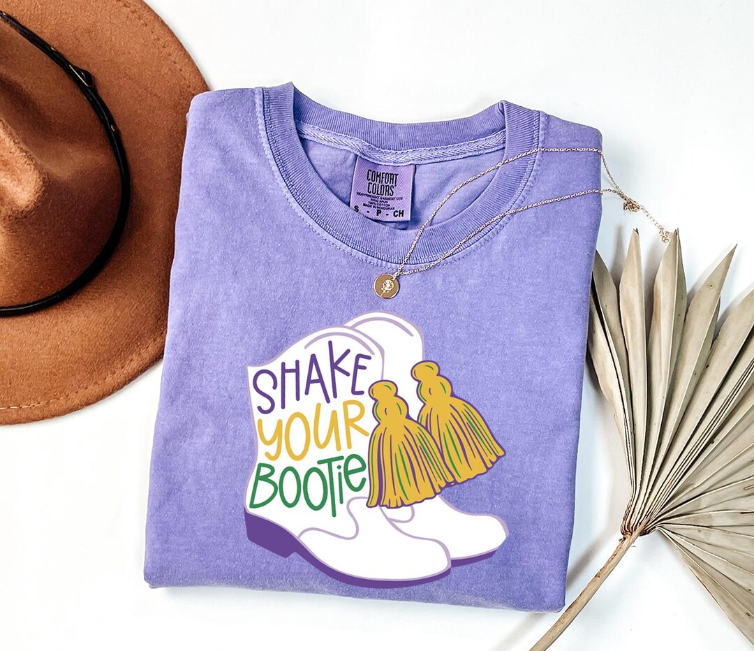 Comfort Colors ® Shake Your Bootie Shirt, Mardi Gras Sweatshirt, Mardi ...