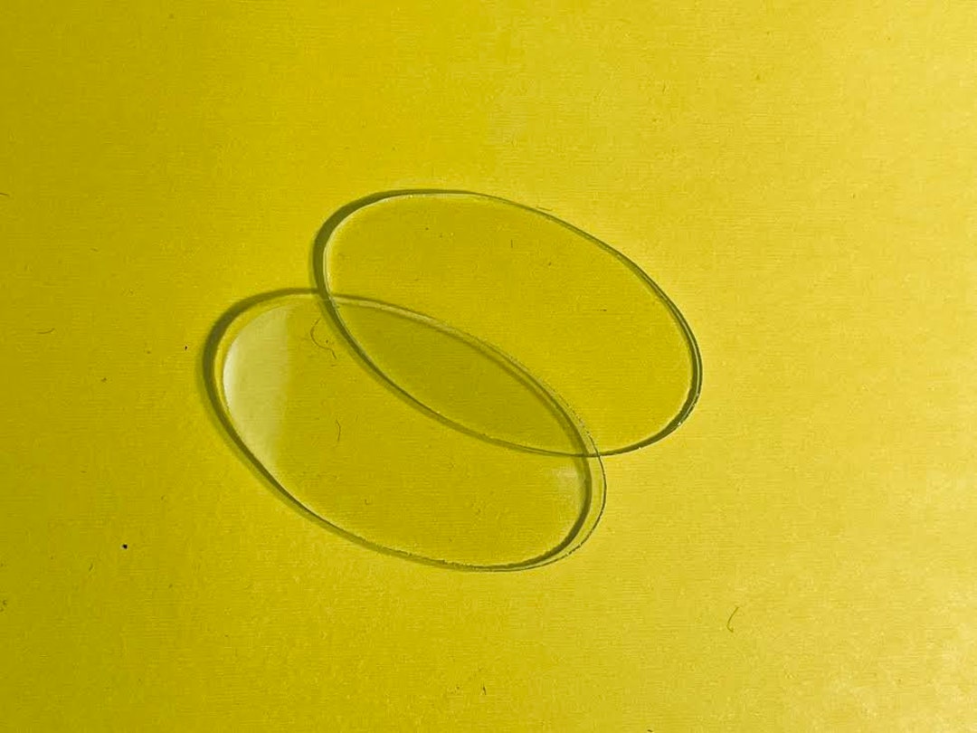 Oval Glass, 4" to 5" High/long - Custom Cut, Replacement Glass for ...