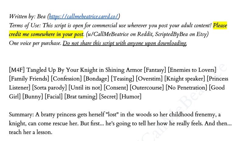 Audio Roleplay Script NSFW ASMR for Adult Content Creators - Etsy