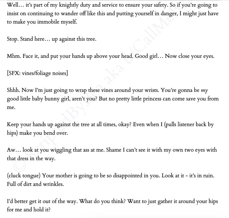 Audio Roleplay Script NSFW ASMR for Adult Content Creators - Etsy