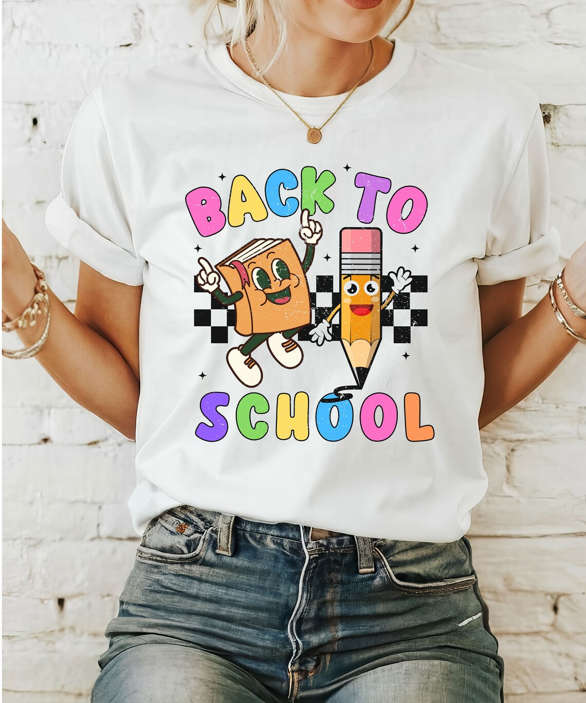 Back to School Png, Retro Teacher Png, First Day of School Png, Teacher ...