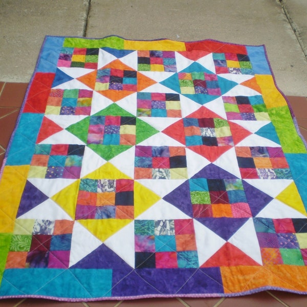 Primary Colors Quilt - Etsy