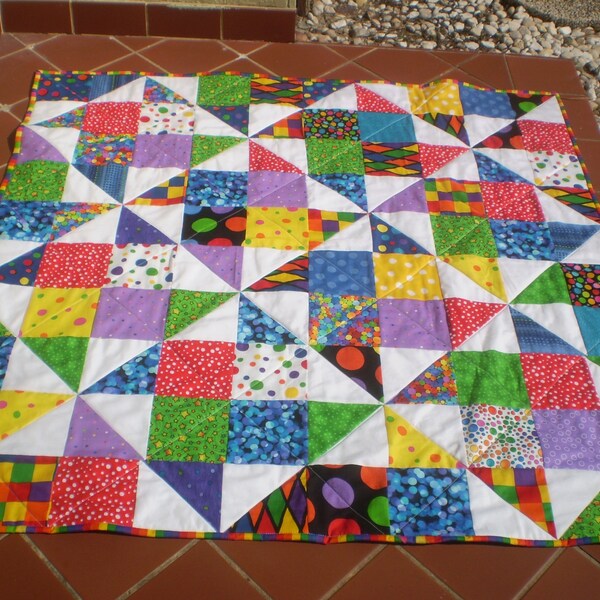 Primary Color Quilt - Etsy