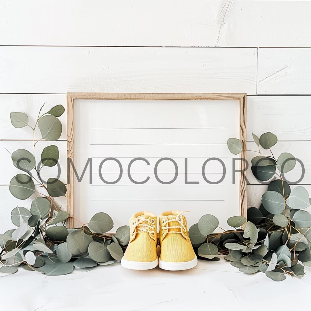Timber Boots Digital Baby Announcement PNG |customize With Newborn ...