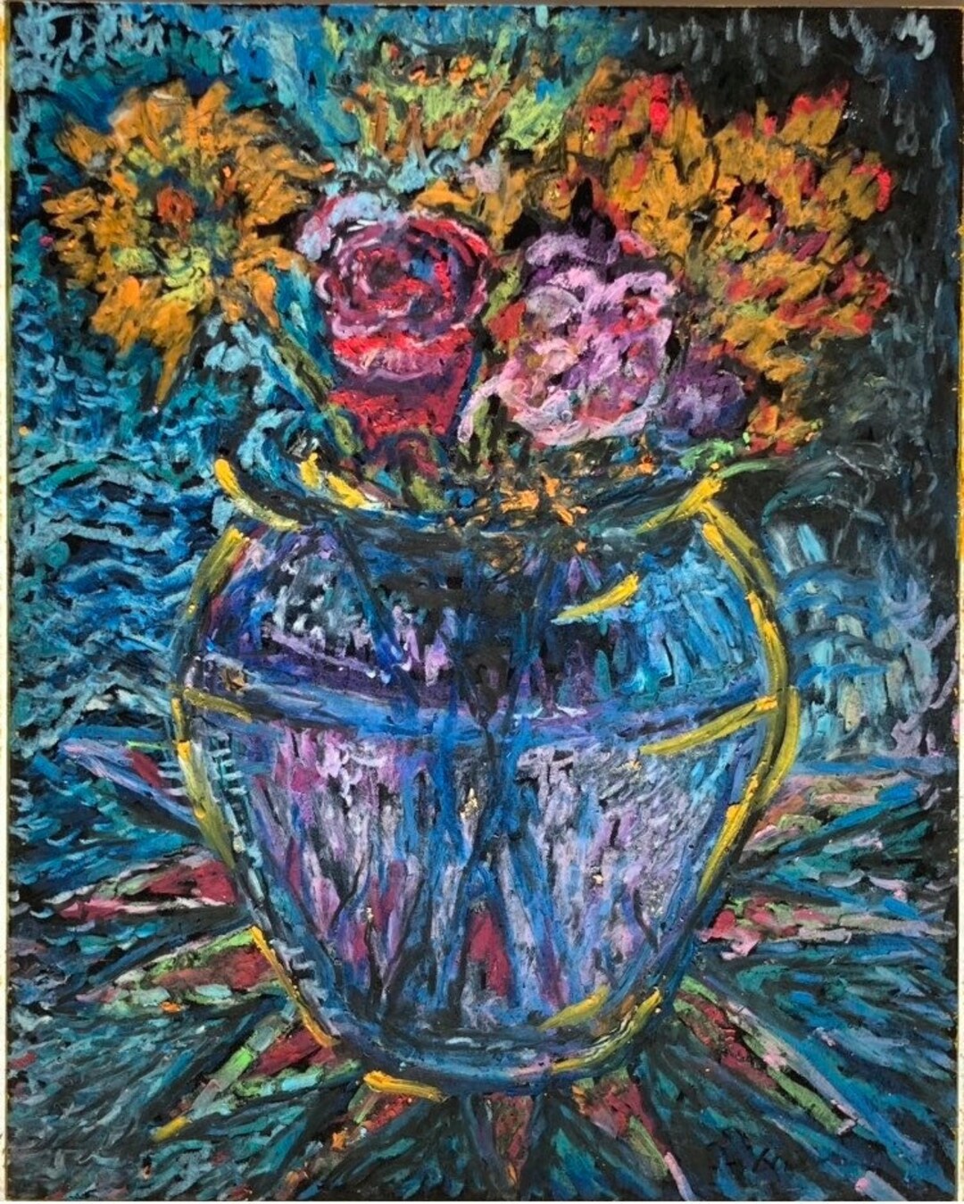 Wall Art - Art Print - After the Van Gogh Immersion - Floral Still Life ...