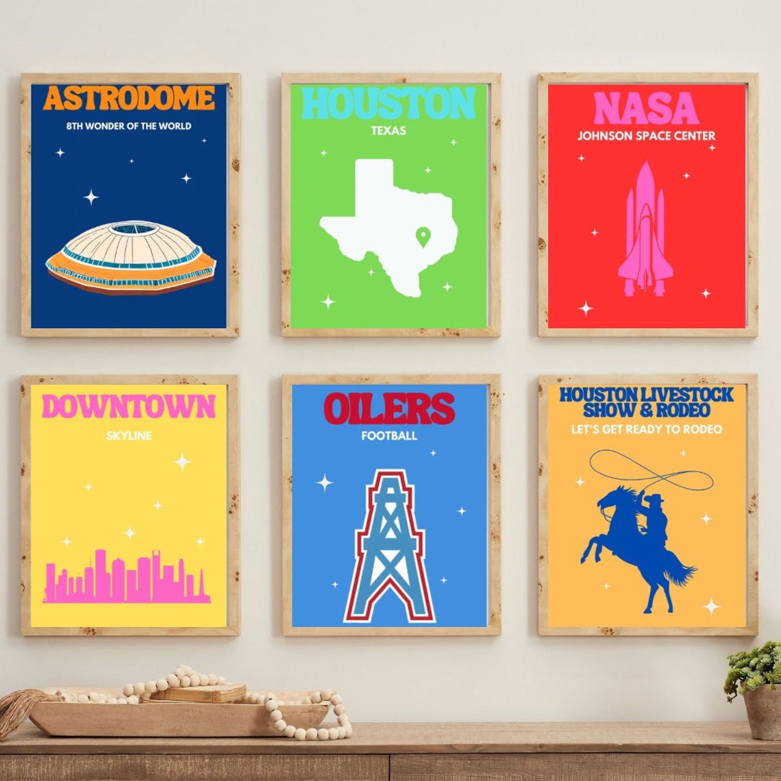 Houston Texas Prints Wall Art, Houston Prints, Houston Astrodome ...