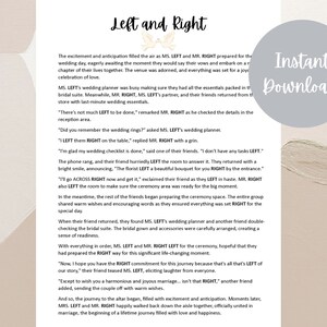 Bridal Shower Game Left Right Game, Left & Right, Pass the Prize, Fun ...