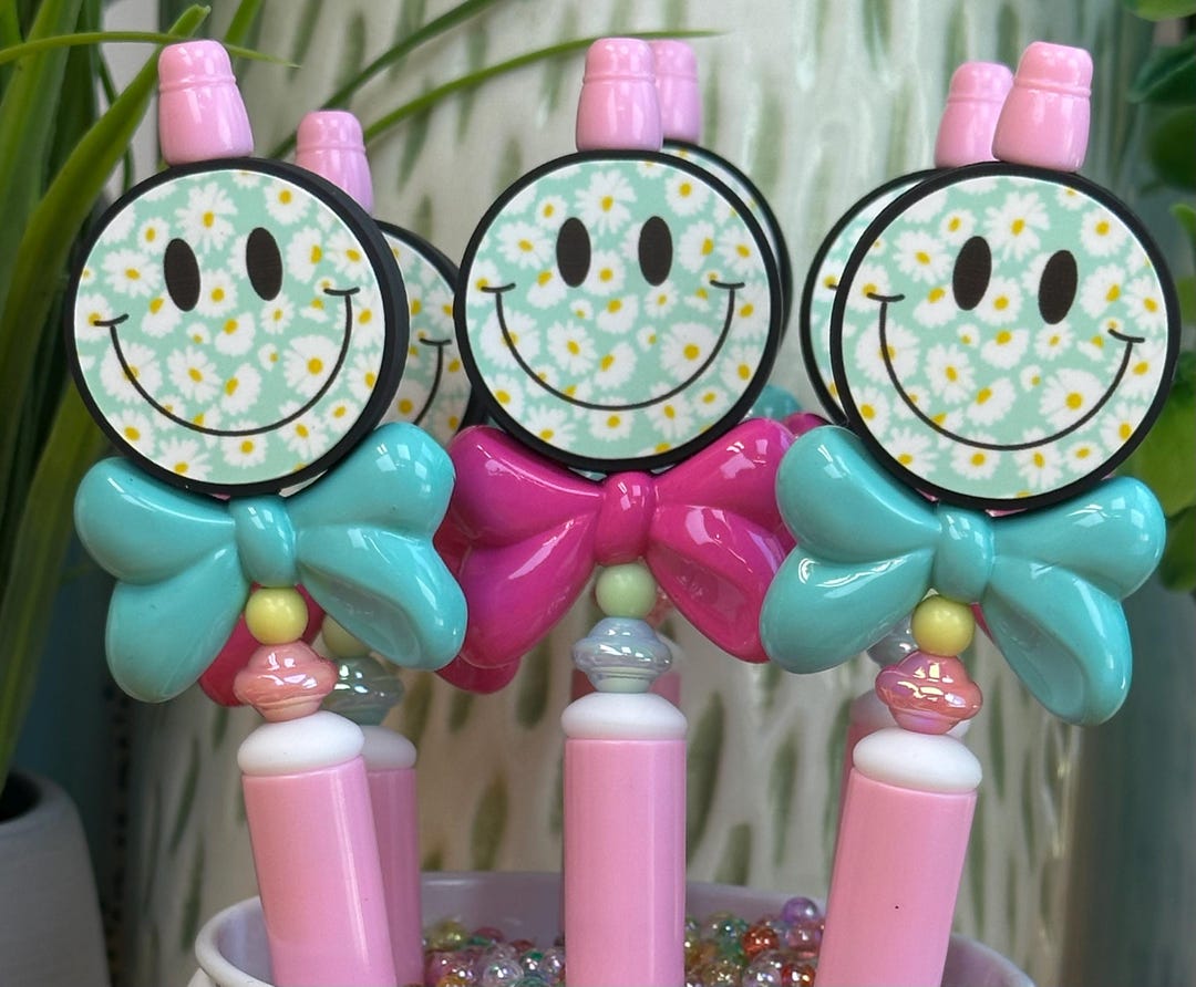 Smiley Face Pens | Daisies - Etsy