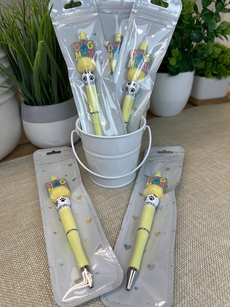 Dog Mom Pen With Paw Print Accents | Whimsical Writing Gift | Office ...