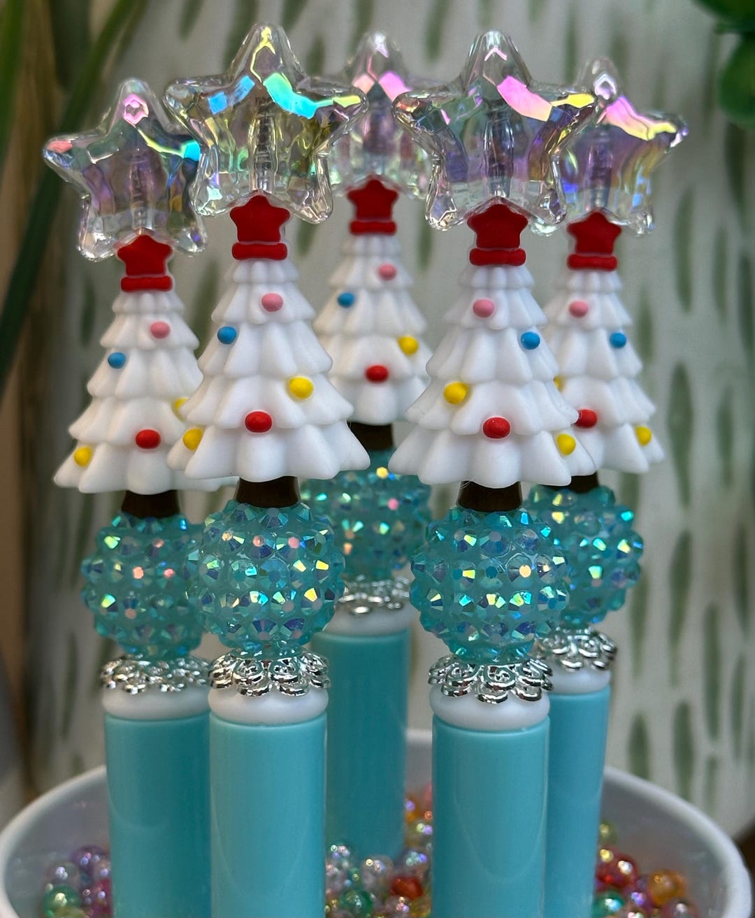 White Christmas Tree Glacier Pop Pens - Etsy