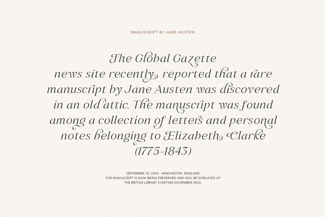 Avaline Bright - Luxury Italic Font, Elegant Fonts, Fancy Fonts, Serif ...