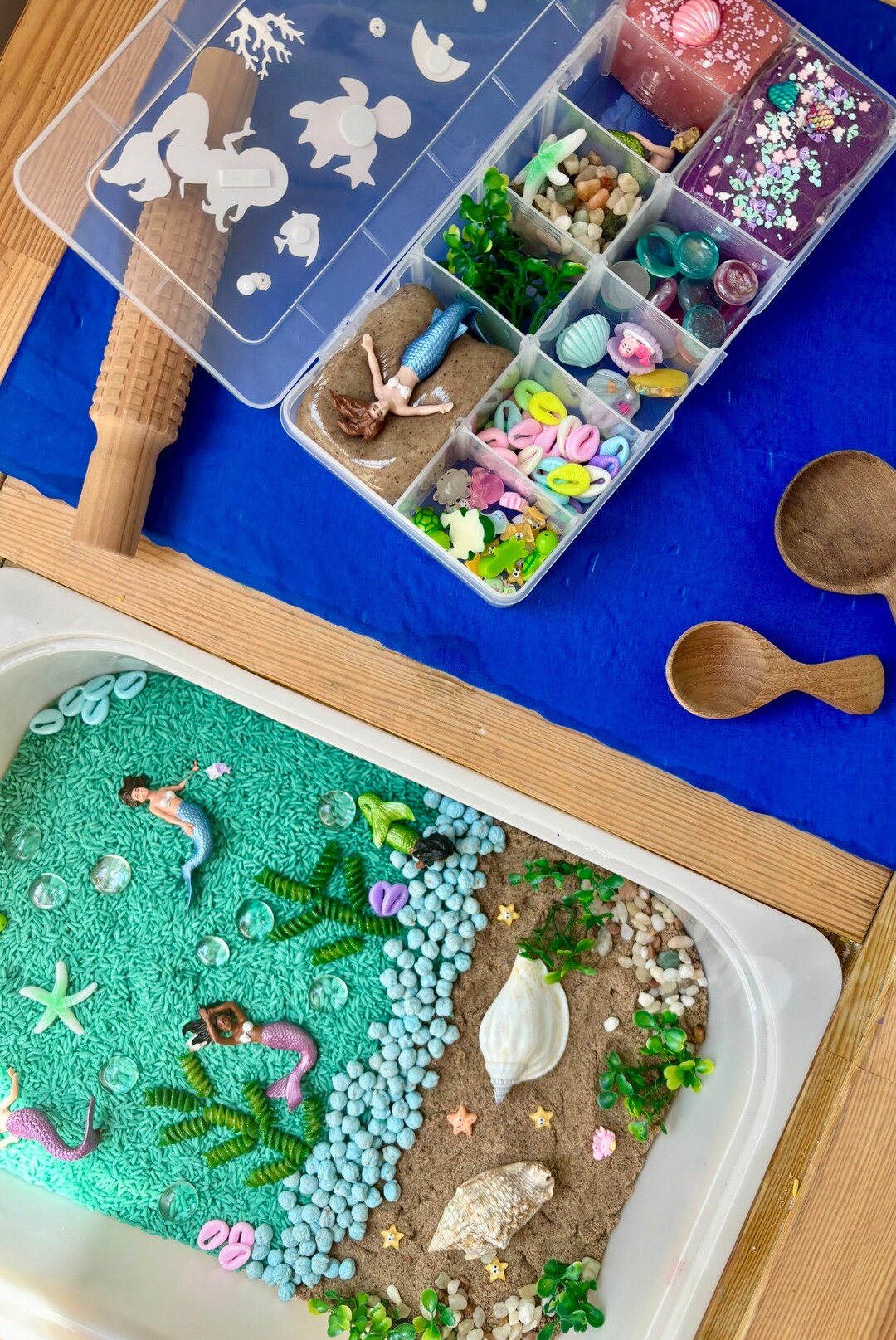 Mermaid Playdough Kit ,sensory Box, Playdough Kit, Playdough,gift ...