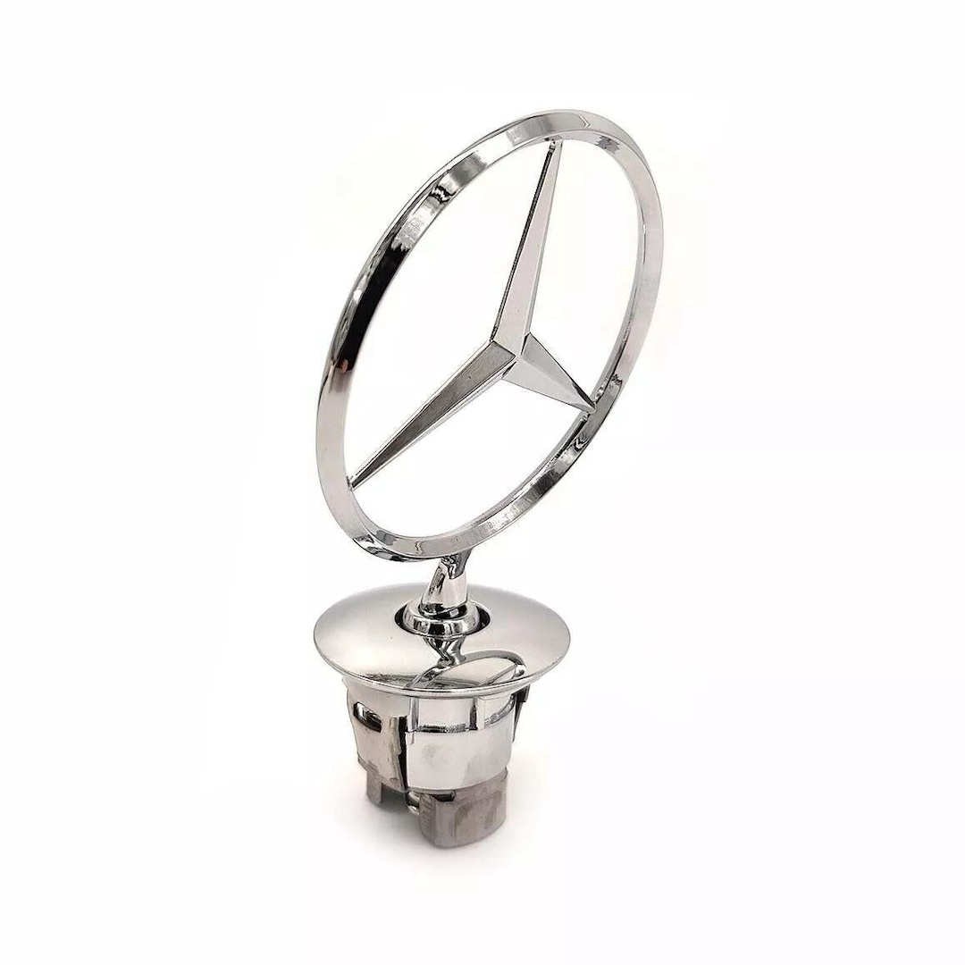 Front Hood Ornament Mounted Star Logo Emblem for Mercedes-benz C E S ...