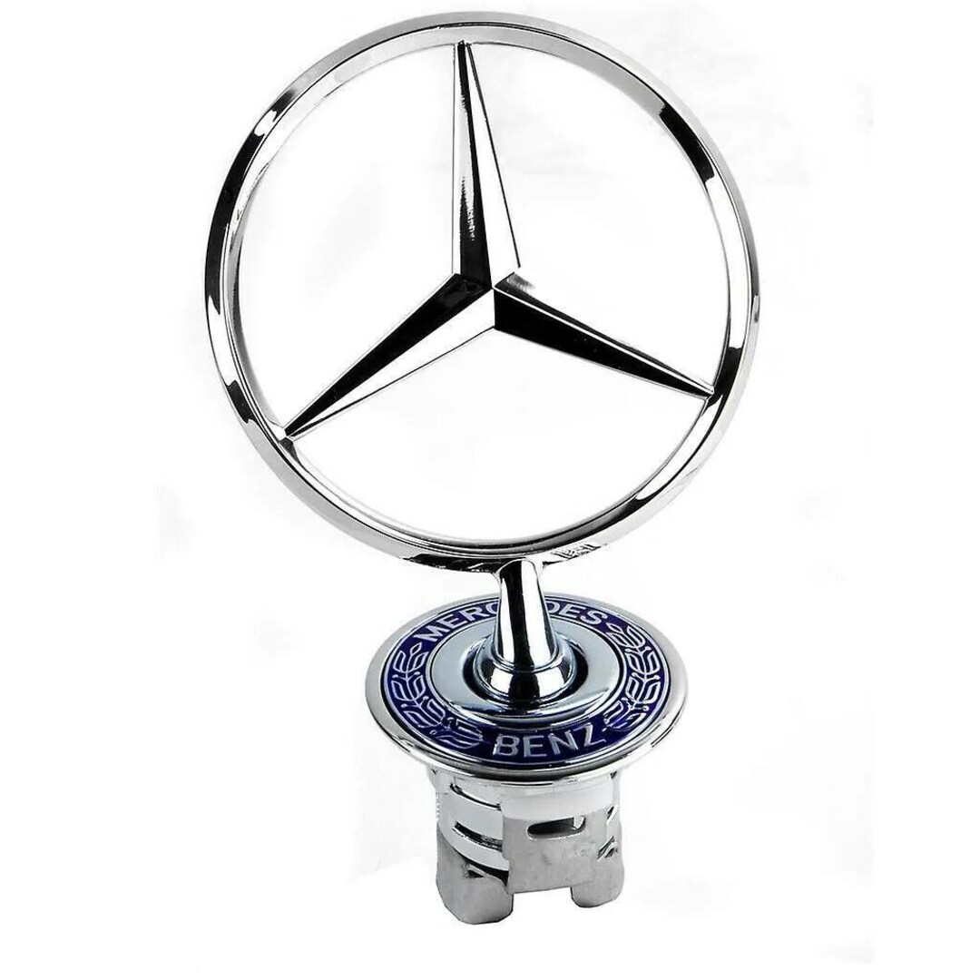 Star Hood Logo Emblem Badge for Mercedes Benz W210 W202 W203 C200 W211 ...