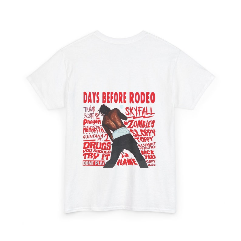 T-shirt Premium Travis Scott Rodeo Merch Travis Tour T-shirt Retro ...