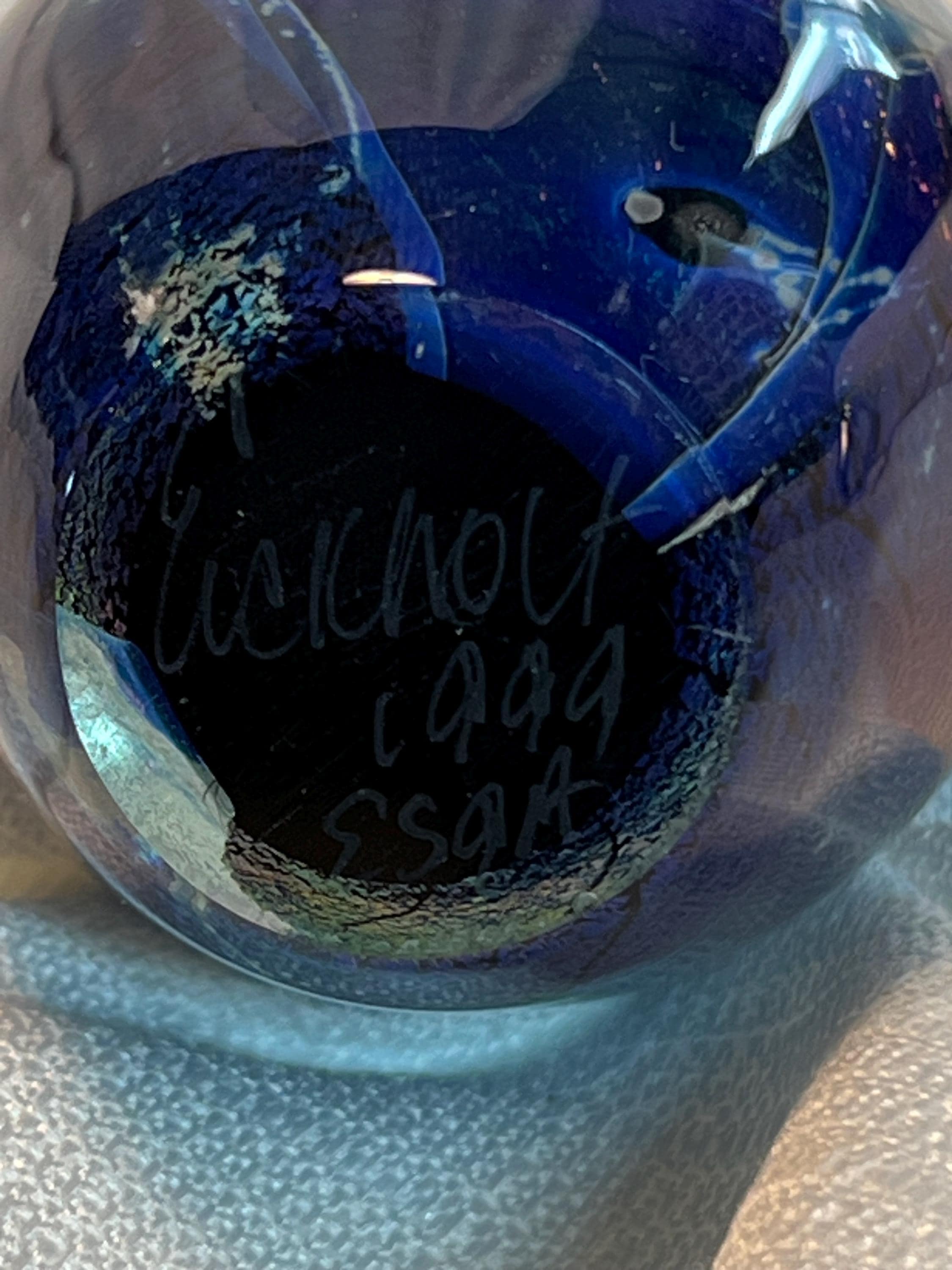 Robert Eickholt Hand Blown Glass Signed - Etsy