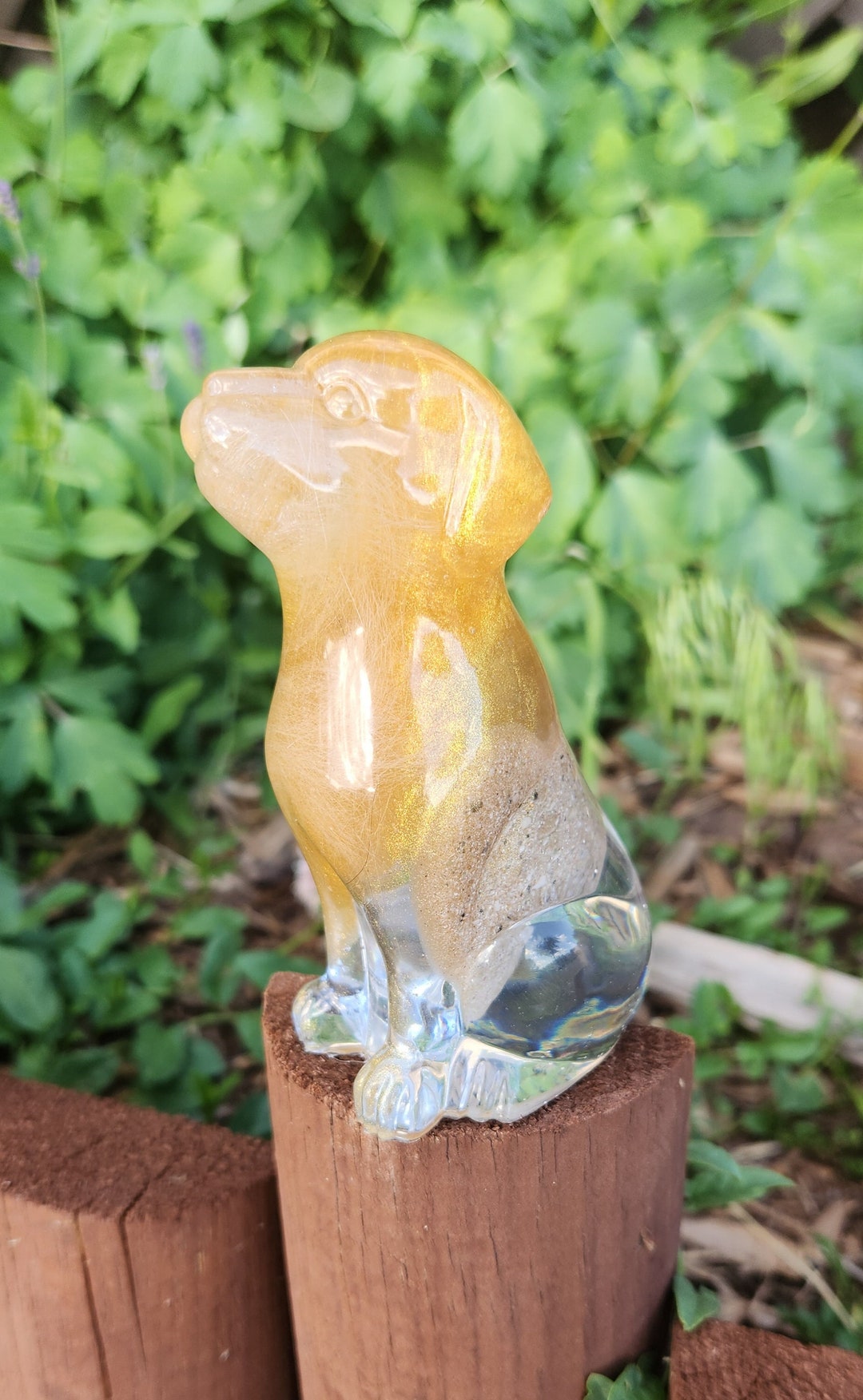 Dog Ash Heart and Hair Memorial, Custom Pet Hair and Ash Memorials ...