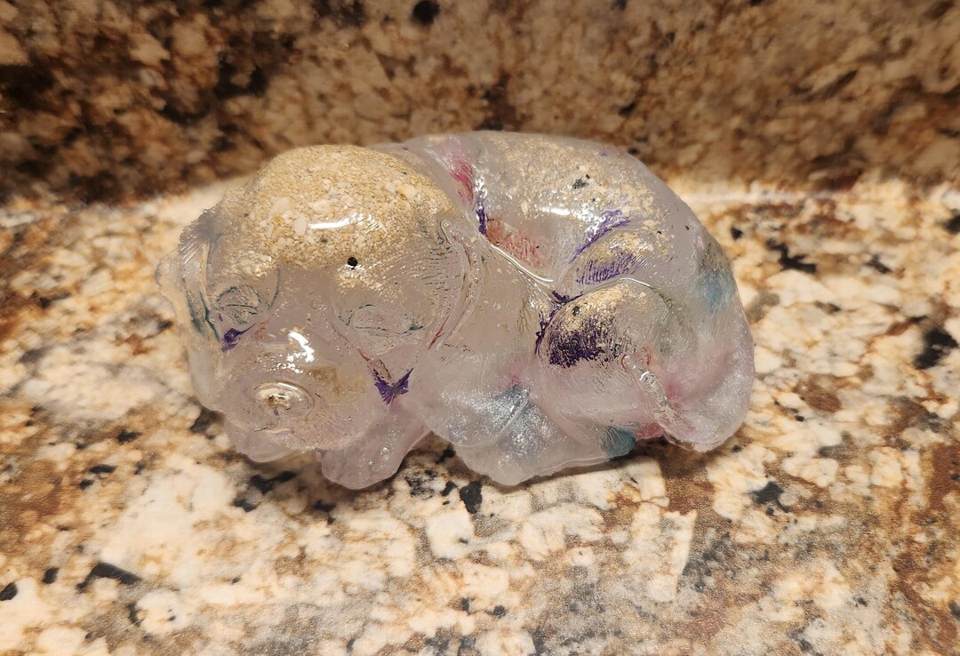 Dog Ash and Hair Memorial, Custom Pet Hair and Ash Memorials, Resin ...