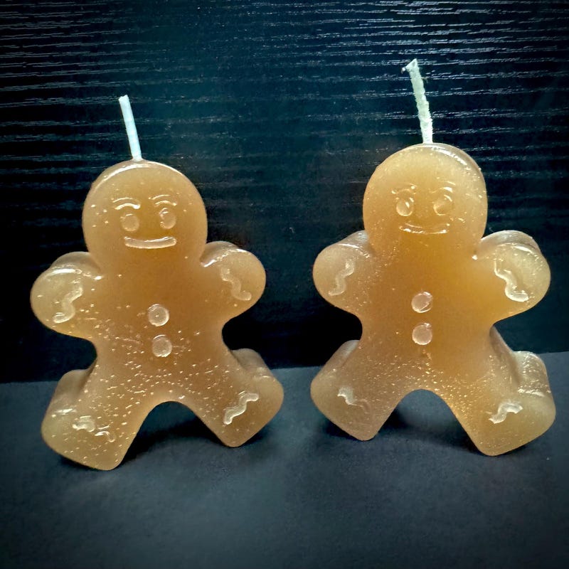Gingerbread Candles - Etsy