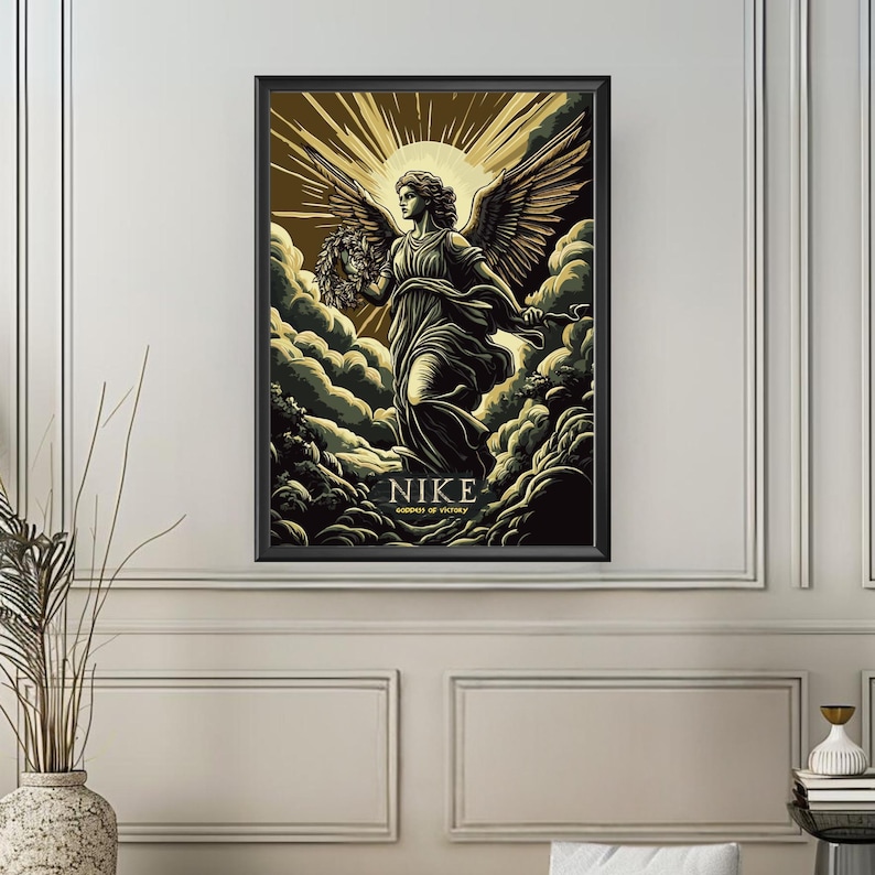 Nike Goddess Poster, Nike Greek Goddess, Greek Goddess, Greek Mythology ...