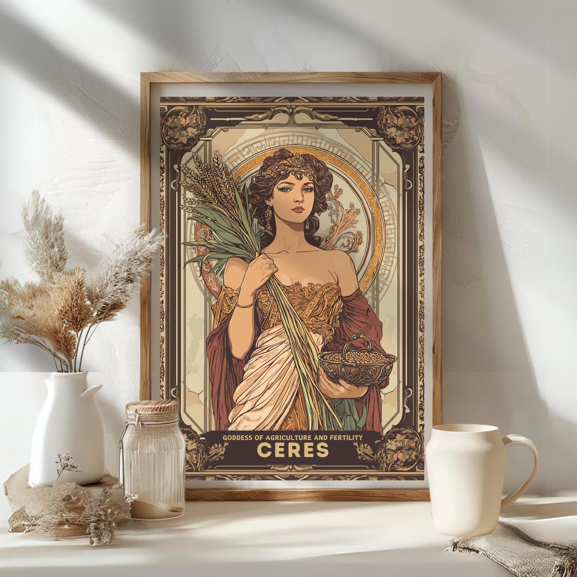 Ceres Goddess Poster, Roman Goddess Ceres, Goddess of Agriculture ...