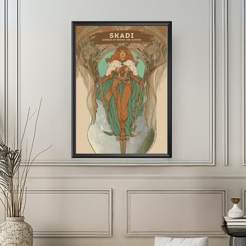 Skadi God Poster, Skadi Goddess, Skadi Norse Goddess, Norse Mythology ...