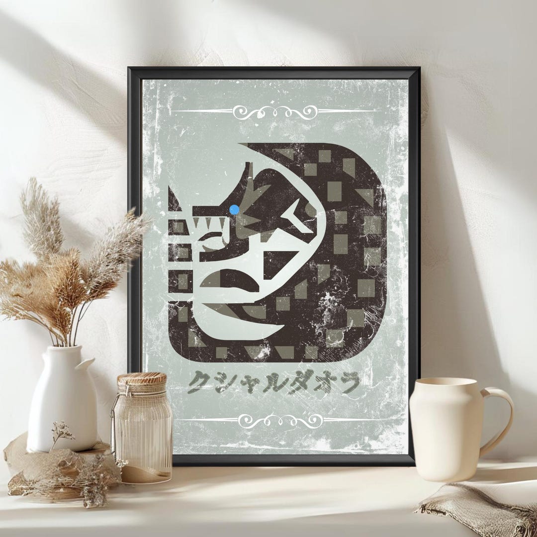 Kushala Daora Monster Poster: MHW Hunter World Inspired Art - MH Print ...