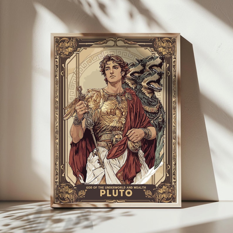Pluto God Poster, Roman God Pluto, God of the Underworld and Wealth ...