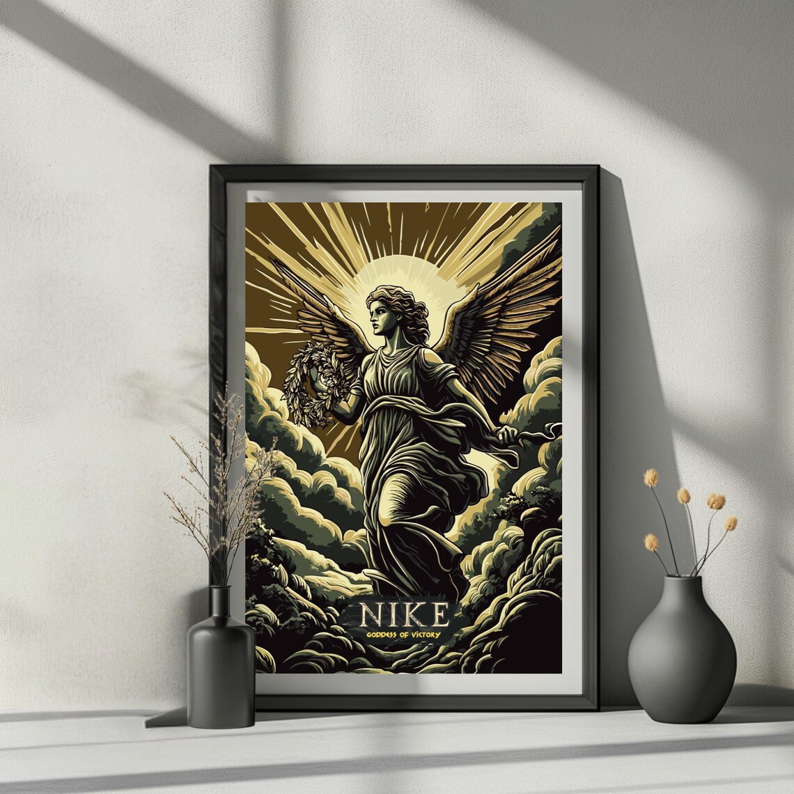 Nike Goddess Poster, Nike Greek Goddess, Greek Goddess, Greek Mythology ...