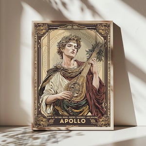 Apollo God Poster, Roman God Apollo, God of the Sun, Music, Poetry ...