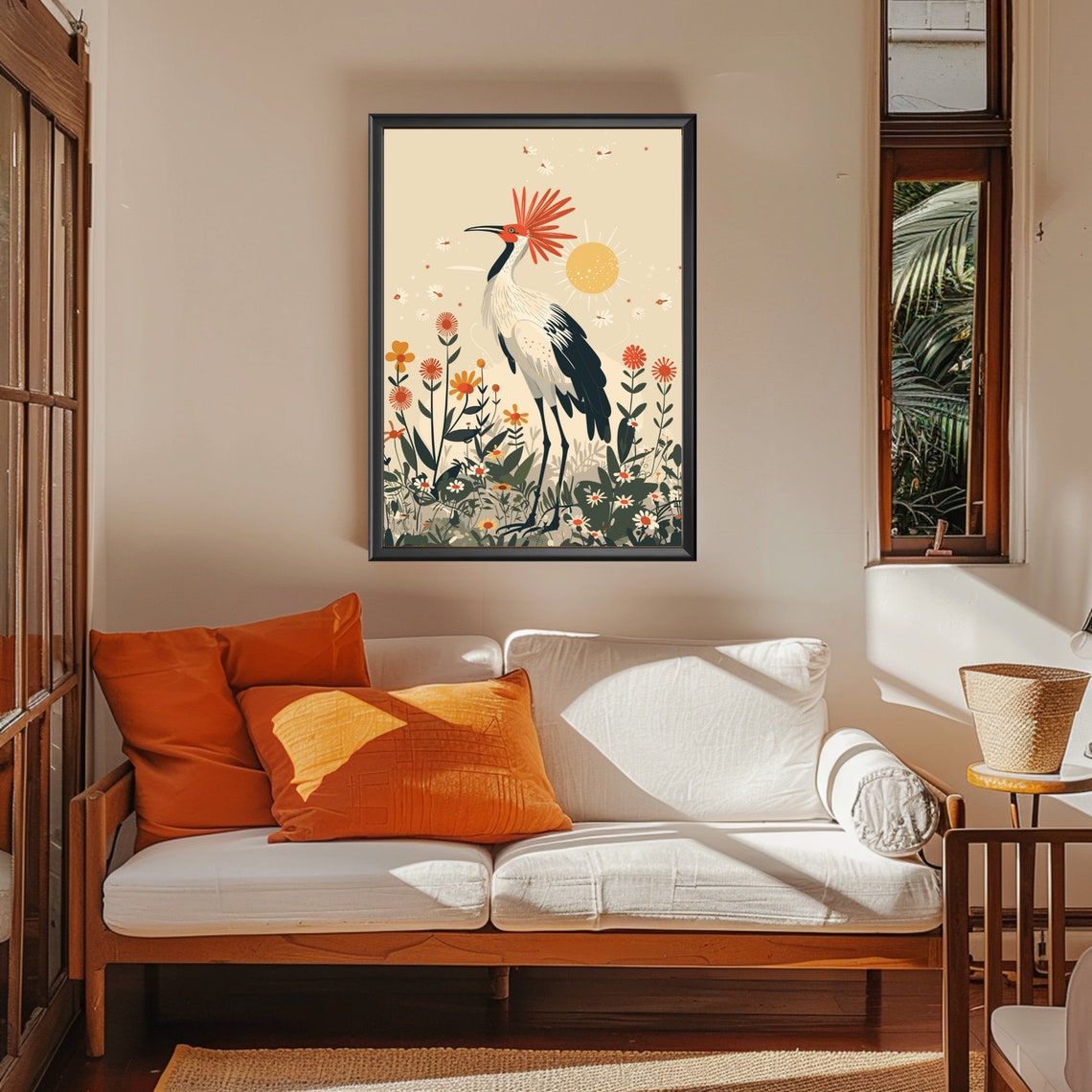 Secretary Bird Poster, Secretarybird Print, Endangered Birds Art ...