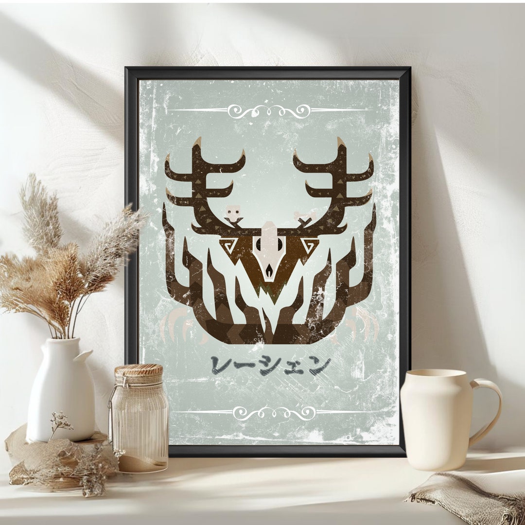 Leshen Monster Poster: MHW Hunter World Inspired Art - MH Print - Etsy