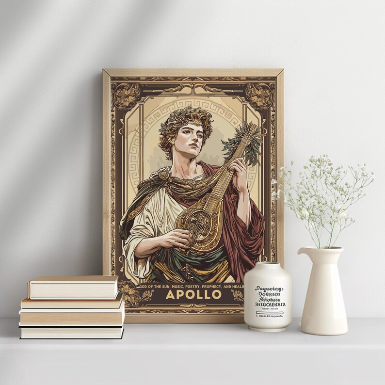 Apollo God Poster, Roman God Apollo, God of the Sun, Music, Poetry ...