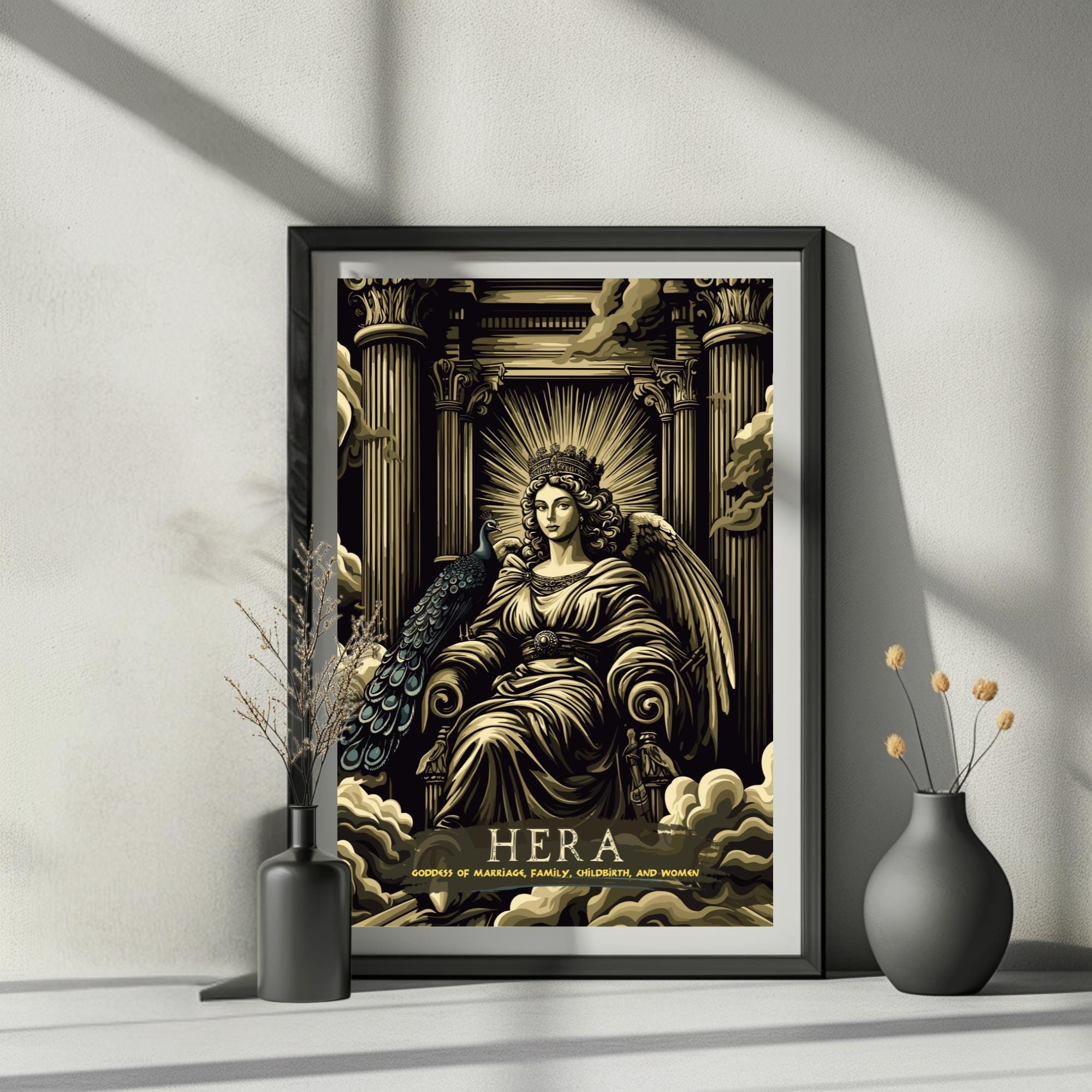 Hera Goddess Poster, Hera Greek Goddess, Greek Goddess, Greek Mythology ...