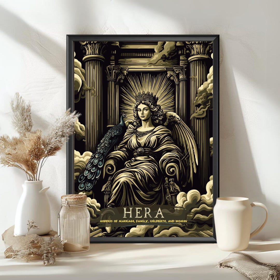 Hera Goddess Poster, Hera Greek Goddess, Greek Goddess, Greek Mythology ...