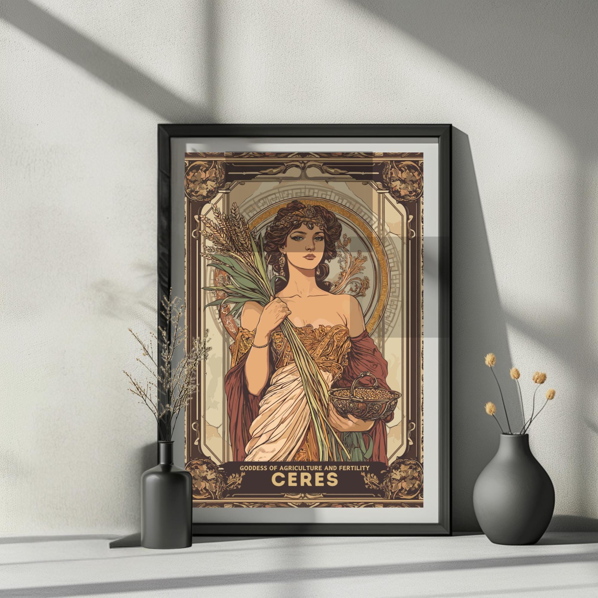 Ceres Goddess Poster, Roman Goddess Ceres, Goddess of Agriculture ...