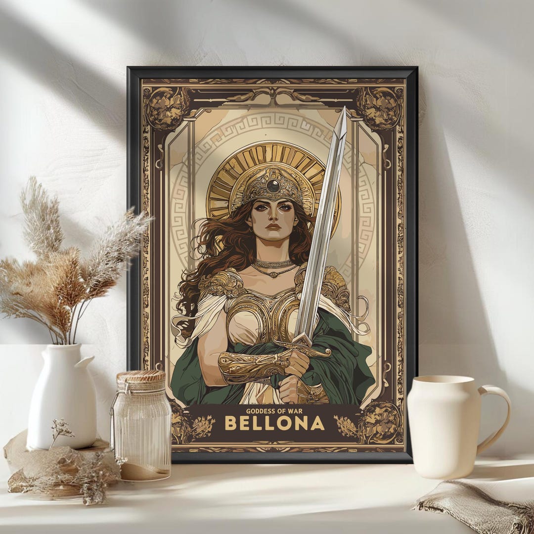 Bellona Goddess Poster, Roman Goddess Bellona, Goddess of War, Roman ...