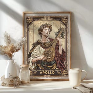 Apollo God Poster, Roman God Apollo, God of the Sun, Music, Poetry ...