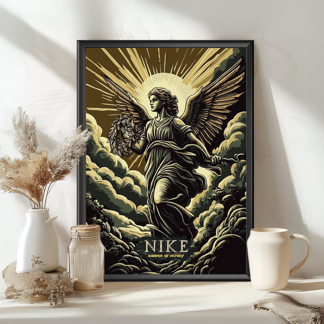 Nike Goddess Poster, Nike Greek Goddess, Greek Goddess, Greek Mythology ...