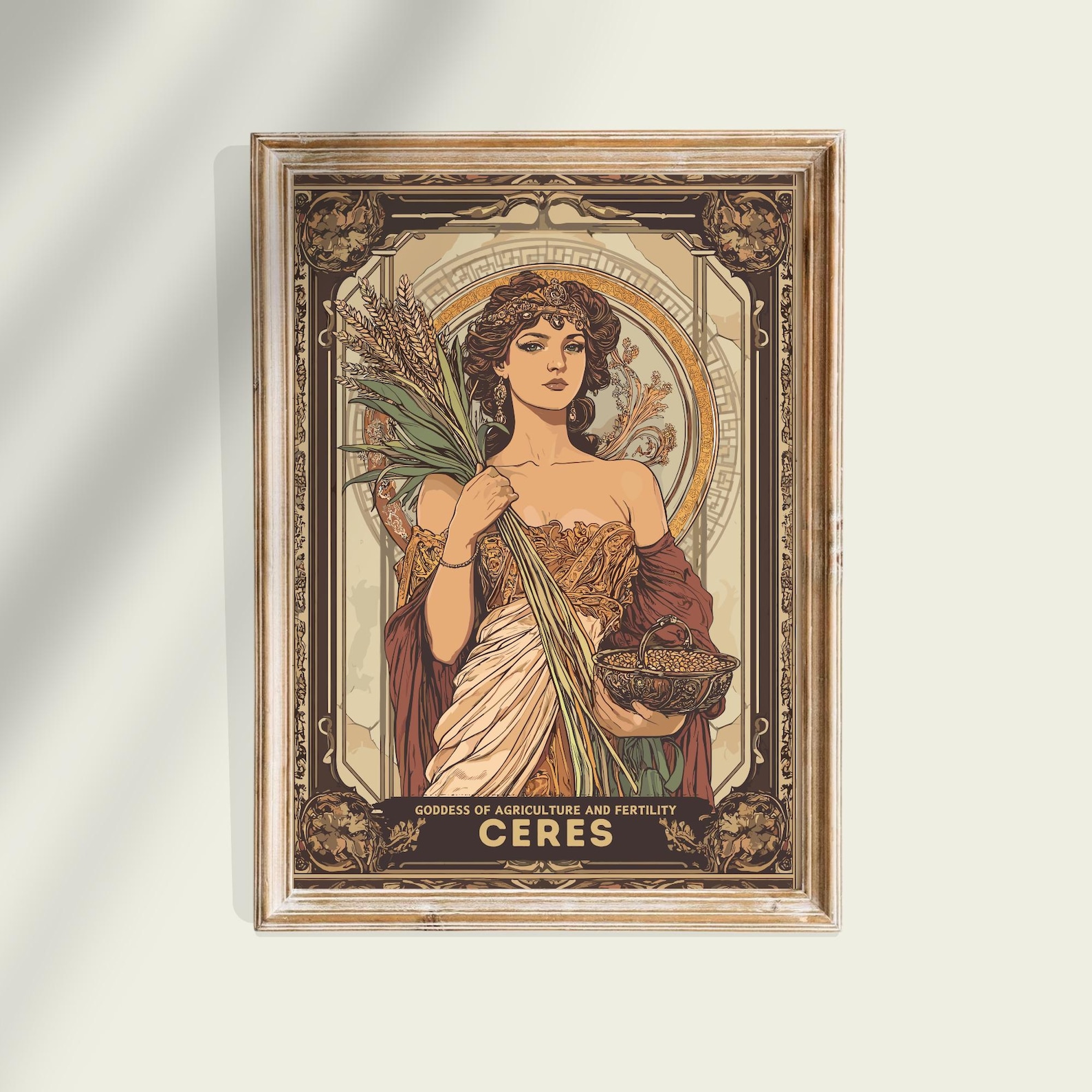 Ceres Goddess Poster, Roman Goddess Ceres, Goddess of Agriculture ...