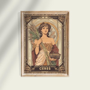 Ceres Goddess Poster, Roman Goddess Ceres, Goddess of Agriculture ...
