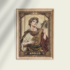Apollo God Poster, Roman God Apollo, God of the Sun, Music, Poetry ...