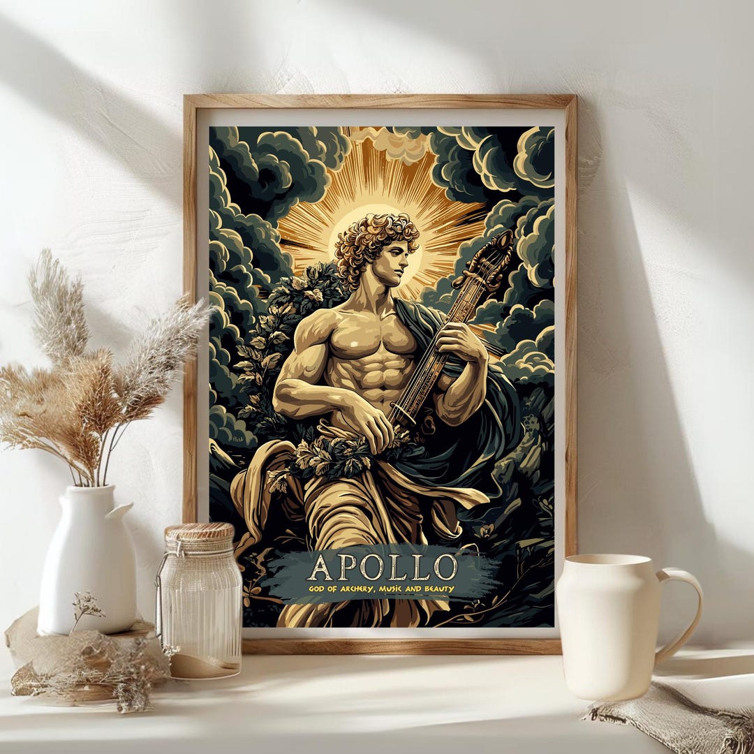 Apollo God Poster, Apollo Greek God, Greek God, Greek Mythology ...