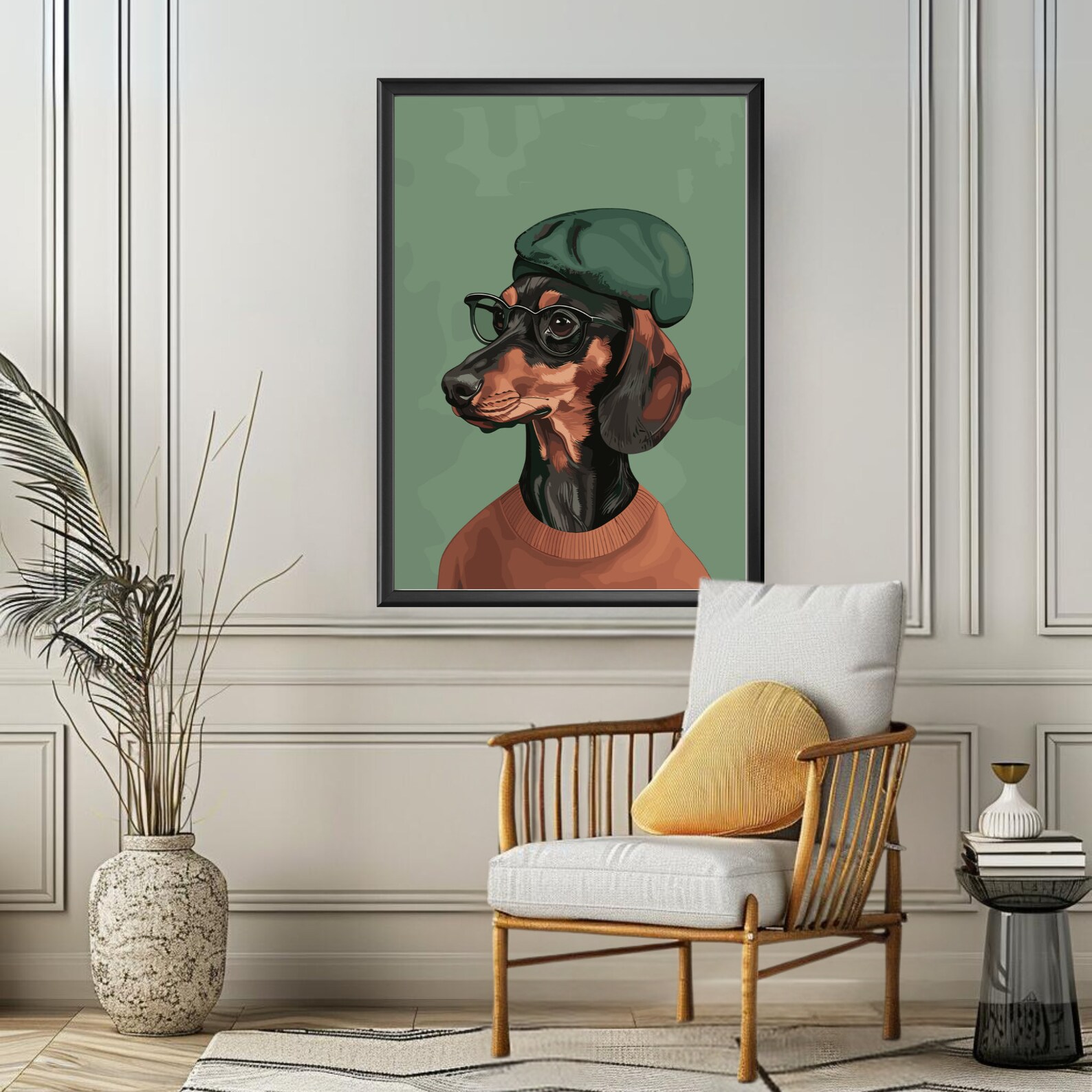 Mr. Dachshund Poster, Wiener Dog Print, Sausage Dog, Dachshund Puppy ...