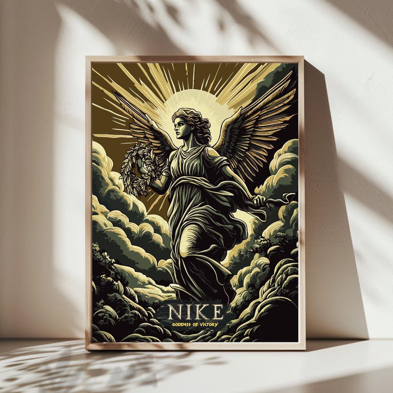 Nike Goddess Poster, Nike Greek Goddess, Greek Goddess, Greek Mythology ...