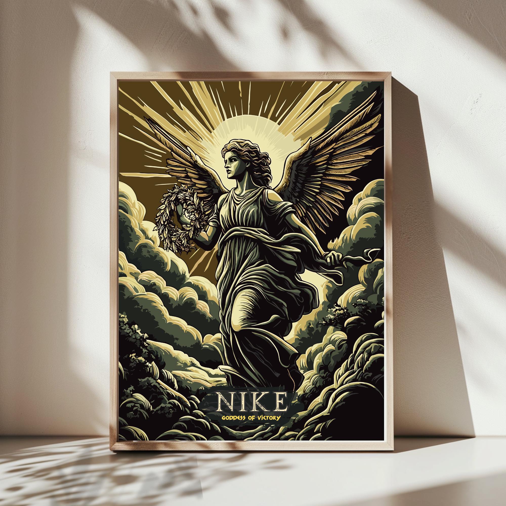 Nike Goddess Poster, Nike Greek Goddess, Greek Goddess, Greek Mythology ...