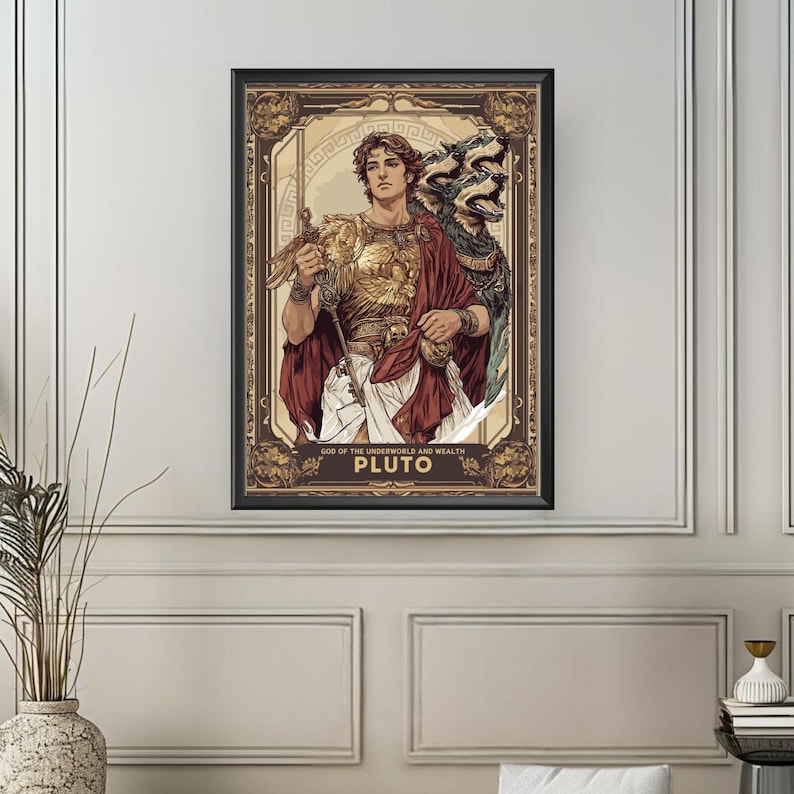 Pluto God Poster, Roman God Pluto, God of the Underworld and Wealth ...