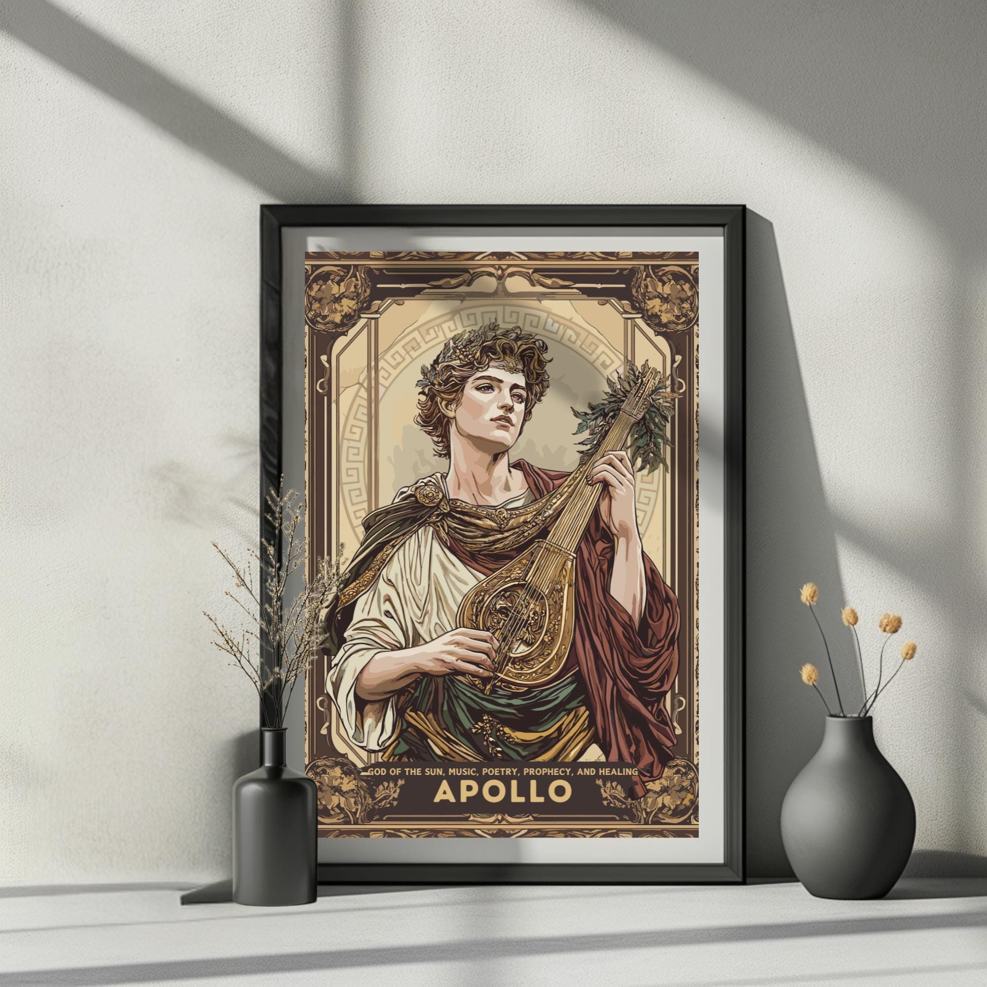 Apollo God Poster, Roman God Apollo, God of the Sun, Music, Poetry ...
