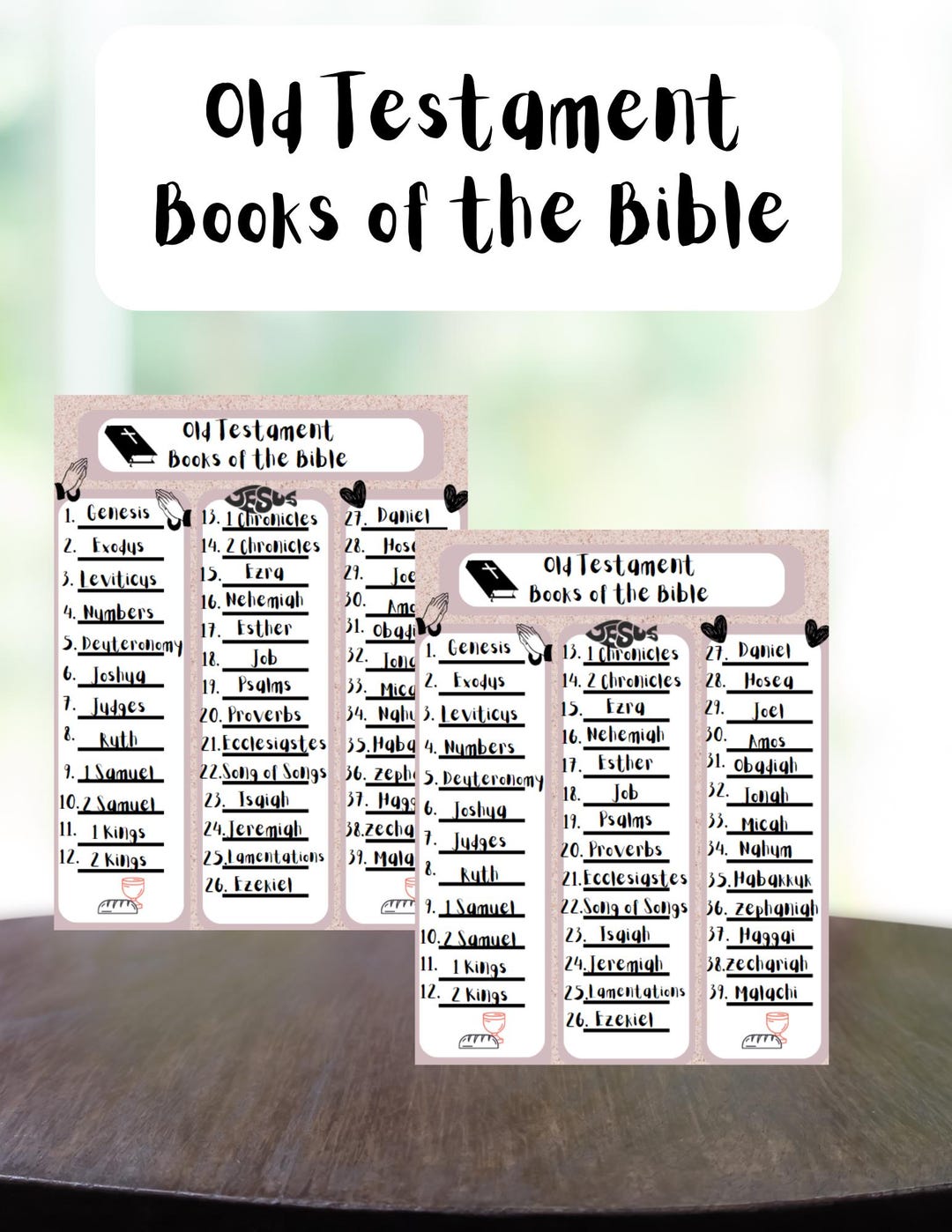 Old Testament Printable Bible Study Printable Note Guide for Kids ...