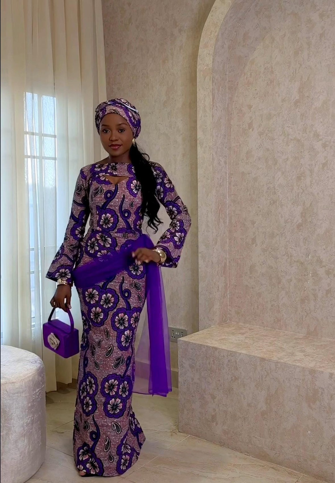 Arewa Ankara Dress Scarf Included Preorder - Etsy